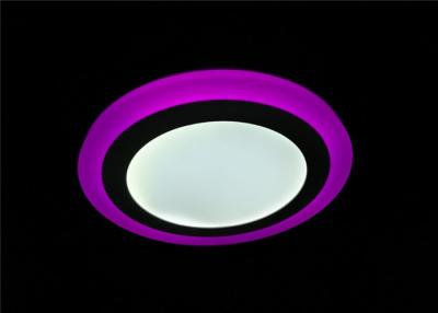China Bedroom Round Living Room IP40 SMD AC LED Double Color Surface Panel Light 12+4W for sale