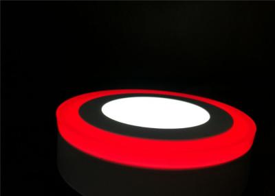 China Living Room Round Ø14.5cm Double Color Surface LED Panel 9 Watt White with Red Rim for sale