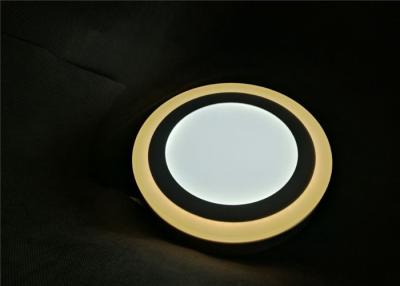 China IP40 16 Watt Led Surface Panel Light Residential Two Colour Round SMD 2835 AC for sale