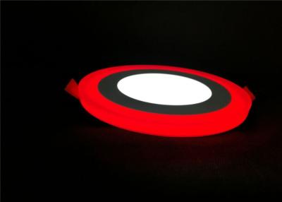 China Commercial White Red Slim Led Flat Panel Ceiling Lights , 9W Recessed Led Panel Light for sale