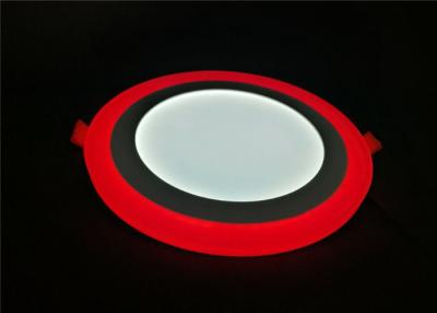 China Ceiling 16W Double Color Led Panel Spotlight Round Red + White Embedded Type for sale