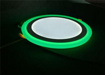 China IP40 Round 24W Double Color Led Panel Recessed Indoor Ceiling Down Light for sale