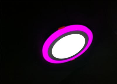China Pink Circle Led Panel Ceiling Lights , Recessed 16W Ultra Slim Led Panel Light for sale