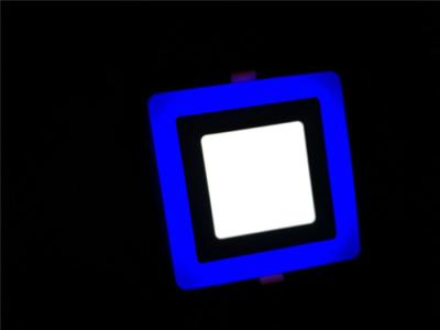 China Square Embedded 9 Watt Led Panel Light Flat For Home Meeting Room Warm White for sale