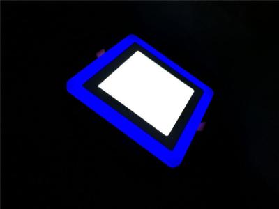 China Flat Ultra Slim Double Color Led Panel 12 + 4w Square Downlight Recessed for sale