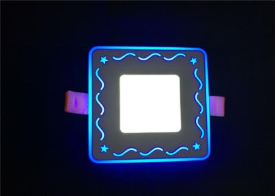 China 3W + 3W Square Double Color Led Panel Decorative Pattern Concealed Mounted for sale