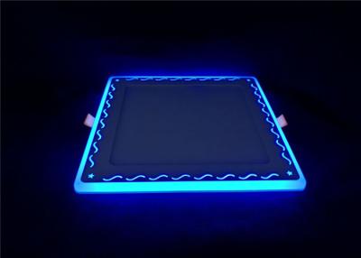China Square Led Flat Panel Downlight 24 Watt Domestic Decorative Double Color for sale