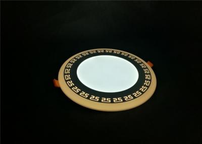 China 12 + 4W Round Double Color Led Panel Recessed Multi Color Great Wall Pattern for sale