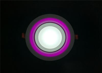 China 2835 SMD Coloured LED Downlights Recessed Bottom Emitting Round White + Pink for sale