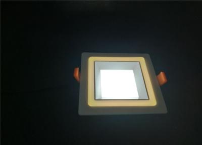 China Yellow Edge Coloured LED Downlights 6W + 3W Warm White Recessed Mounting for sale