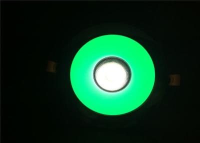 China Green Circle COB Led Panel White Centre Round Recessed Double Color Ra 70 for sale