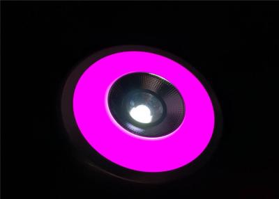 China Surface Round Cob Led Light Silver Double Color White Pink With SMD 2835 for sale