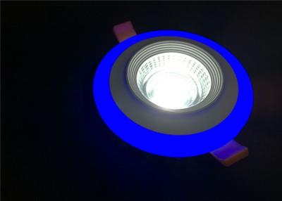 China Double Color COB Led Downlight Embedded Round Step 12w+3w Die Cast Aluminium for sale