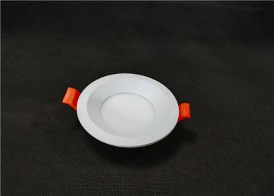 China White Finish Round Panel 8000K 6W Recessed LED Ceiling Light for sale