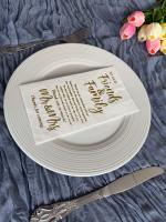 China Decorative Gold Foil Paper Napkin Gold Foil Stamping Serviettes for sale