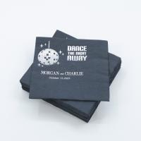 China Santian Silver Foil Paper Napkin Foldable Paper Serviettes In Sheet Or Bag Style for sale