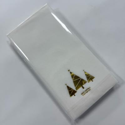 China Disposable White Napkins 50gsm Nonwoven Tissue Luxury Paper Napkins for sale