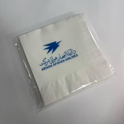 China High End Commercial Paper Napkins 30×30cm 2Ply 18gsm For Airline Catering for sale