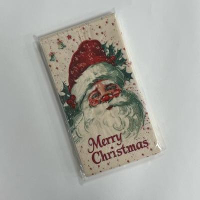 China Merry Christmas Printed Paper Napkins 33×40cm Printed Disposable Napkins For Holiday for sale