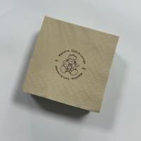 China Eco Bamboo Dinner Napkins Degradable 3 Ply Dinner Napkins 40x40cm for sale