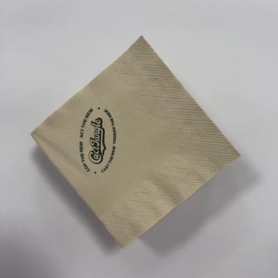 China 1/4 Fold 100pcs 2 Ply Dinner Napkins 25x25cm Bamboo Paper Napkins for sale