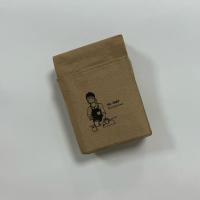China 1/6 Fold Printed Paper Napkins Eco Brown Paper Dinner Napkins for sale