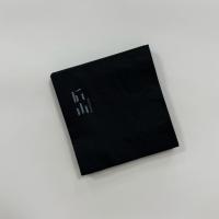 China 18gsm Embossed Black Disposable Napkins 25*25 Black Paper Dinner Napkins for sale