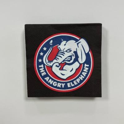 China 27*27cm 2Ply Embossed Beverage Napkins Custom Paper Napkins With Logo for sale