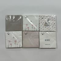 China 23*23cm Printable Paper Napkins Paper Cocktail Napkins For Hotel Restaurant for sale