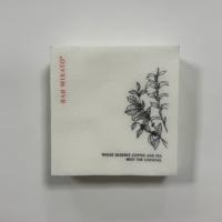 China 23*23cm Wood Pulp Napkins Printed Airlaid Linen Feel Napkins Foldable for sale