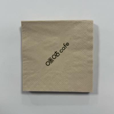 China 21*21cm Embossed Paper Napkins 3 Ply Bamboo Cocktail Napkins for sale