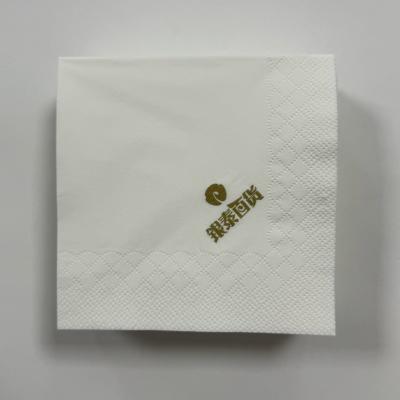 China 23*23cm Personalised Wedding Serviettes Napkins OEM ODM Paper Napkins White for sale