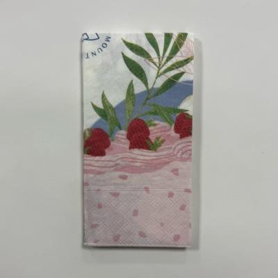 China Silk Screen CMYK Printed Paper Napkins 30*30cm Restaurant Disposable Napkins for sale