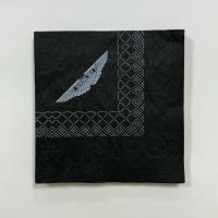 China Quick Absorb 3 Ply Dinner Napkins 25x25cm To 40x40cm Bulk Black for sale