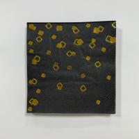China Party Gold Polka Dot Napkins 25x25cm Serviettes Printed 3 Ply for sale