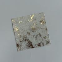 China Soft Metallic Gold Paper Napkins 2Ply Gold Embossed Napkins Printed for sale