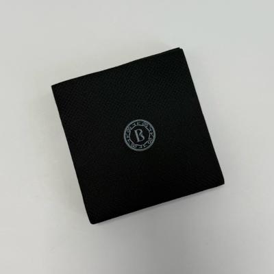 China 25*25cm Christmas Paper Serviettes Black Tissue Paper Napkin With Logo for sale