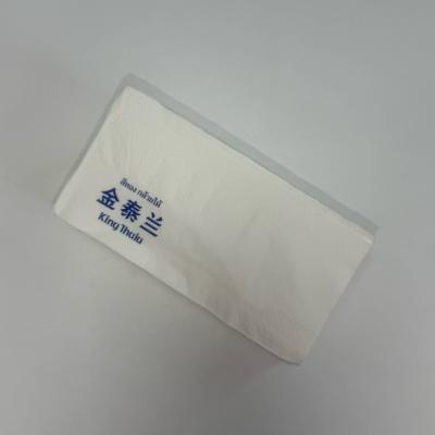China 1/8 Fold White Paper Napkins Wedding Restaurant 3 Ply Cocktail Napkins for sale