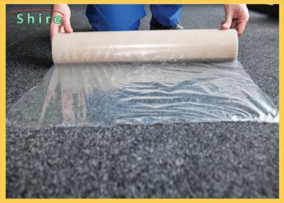 China Blow Molding Self Adhesive Floor Protection Film 25-150 Microns 10-500g/25mm for sale