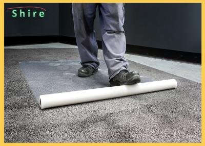 China Polyethylene Sticky Plastic Carpet Protector 50mm-2100mm Width 10-500g/25mm for sale