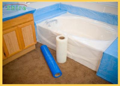 China Polyethylene Adhesive Protective Film  Blue / Transparent Thickness 25-150 Microns for sale