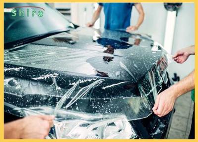 China High Glossy Clear  Crash Wrap Film Water Base Easily Sticking And Peeling for sale