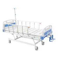 China MN-MB003 Medical Equipment Nursing Care Bed 3 Crank Manual Hospital Beds for sale