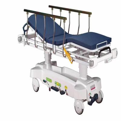 China MN-YD001  Hydraulic Adjustable Emergency Stretcher Medical ABS Stretcher Patient Transfer Trolley Bed for sale