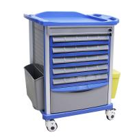 China MN-DC003 ABS Plastic Anesthesia Emergency Clinical Medicine Hospital Trolley for sale
