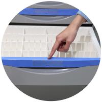 China MN-EC001 China Manufactured Medical ABS Material Emergency Trolley with Stainless Steel for sale