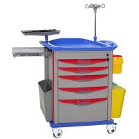 China MN-EC003  High Quality Medical Emergency Medicine Trolley Cart With Wheels for sale
