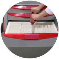 China MN-EC003  High Quality Medical Emergency Medicine Trolley Cart With Wheels for sale