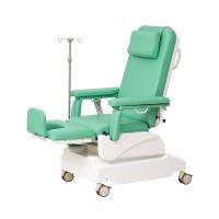 China Mn-BDC001B Economic 5 Function Electric Adjustable Patient Transfusion Reclining Dialysis Chair with Wheels for sale