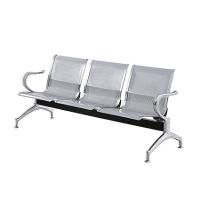 China MN-WC002 Hospital Office 3 Seater Steel Chair Public Furniture Reception Room Waiting Chair for sale